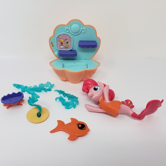 Toys | My Little Pony Pinkie Pie Mermaid Under The Sea Cafe Playset ...